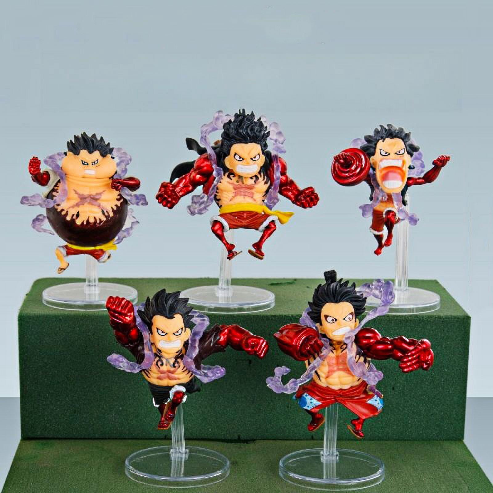 Figura de anime de One Piece, 5 piezas, versión Q, divertida figura de ...