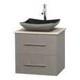 Wyndham Collection Centra 24 inch Single Bathroom Vanity in Matte White ...