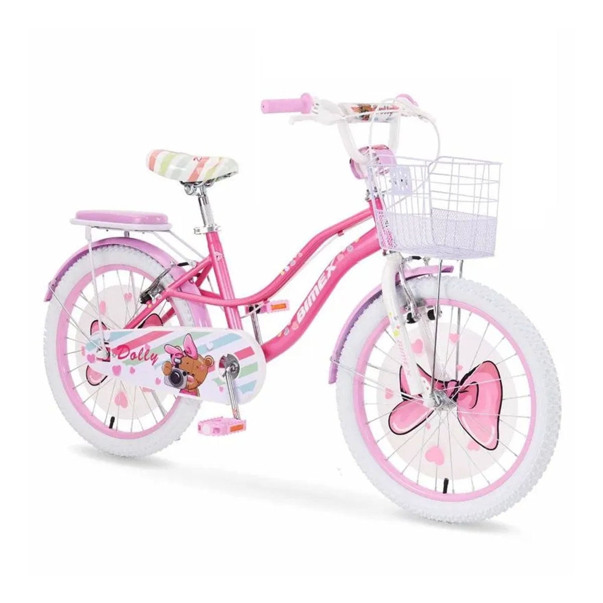 Bicicleta R20 Bimex Dolly Rosa/Blanco | Walmart en línea
