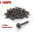 50ft Cement Board Tape with 150-Count #8 1-5/8'' Cement Concrete Screws ...