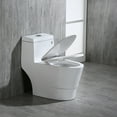 Woodbridge T-0001 , Dual Flush Elongated One Piece Toilet with Soft ...