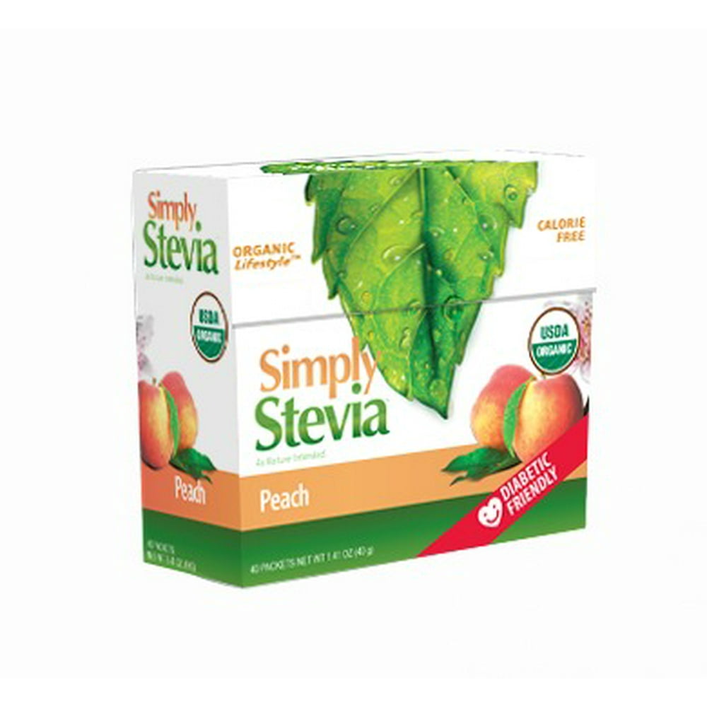 Stevia Packets Peach 1g 40 Per Box Stevia International 40 Packet ...
