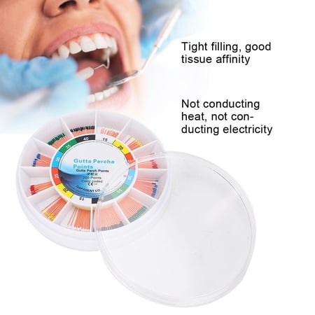 Gupbes 200pcs / Box Gutta Percha Points Tips Endodontic Root Canal Fill ...