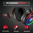 Ozeino Wireless Gaming Headset with Noise-Canceling Mic, 7.1 Surround ...