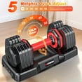 XDDIAS Adjustable Dumbbells Set of 2 for Strength Training, One-Hand ...