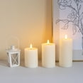 Mavandes Remote Flameless Flickering Candles with Candle Grease Effect ...