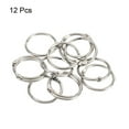Uxcell 1.2" OD 1" ID Loose Leaf Rings Binder Ring Stainless Steel for ...