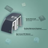 HyperX PBT Keycaps, 184 Keys, XVX Profile, for Gaming Mechanical ...