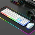 Colorful LED Corded Gaming Keyboard Mouse Combo Keyboard 104 Keys Mouse ...