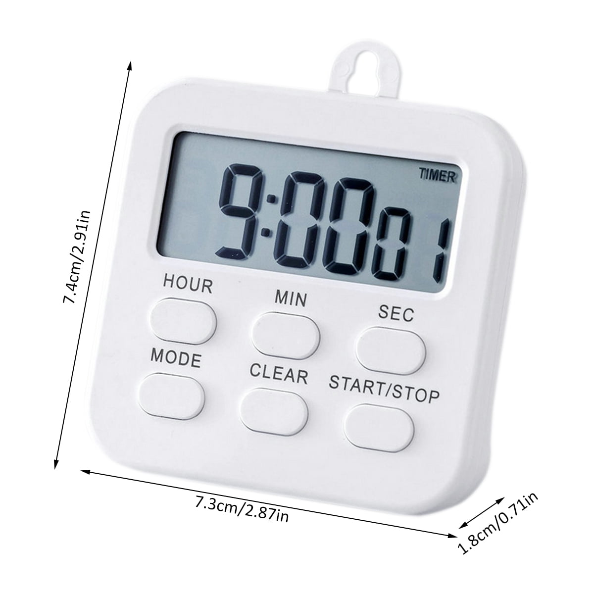 Buy Miuline 3 in 1 Digital Kitchen Timer,Magnetic Countdown Large LCD ...