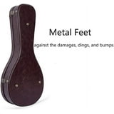 Crossrock Deluxe Wood Hard F-style Mandolin Case,Black , Tweed & Brown ...