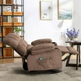 Recliner Chair, UHOMEPRO Manual Recliners with Heat Therapy and Massage ...