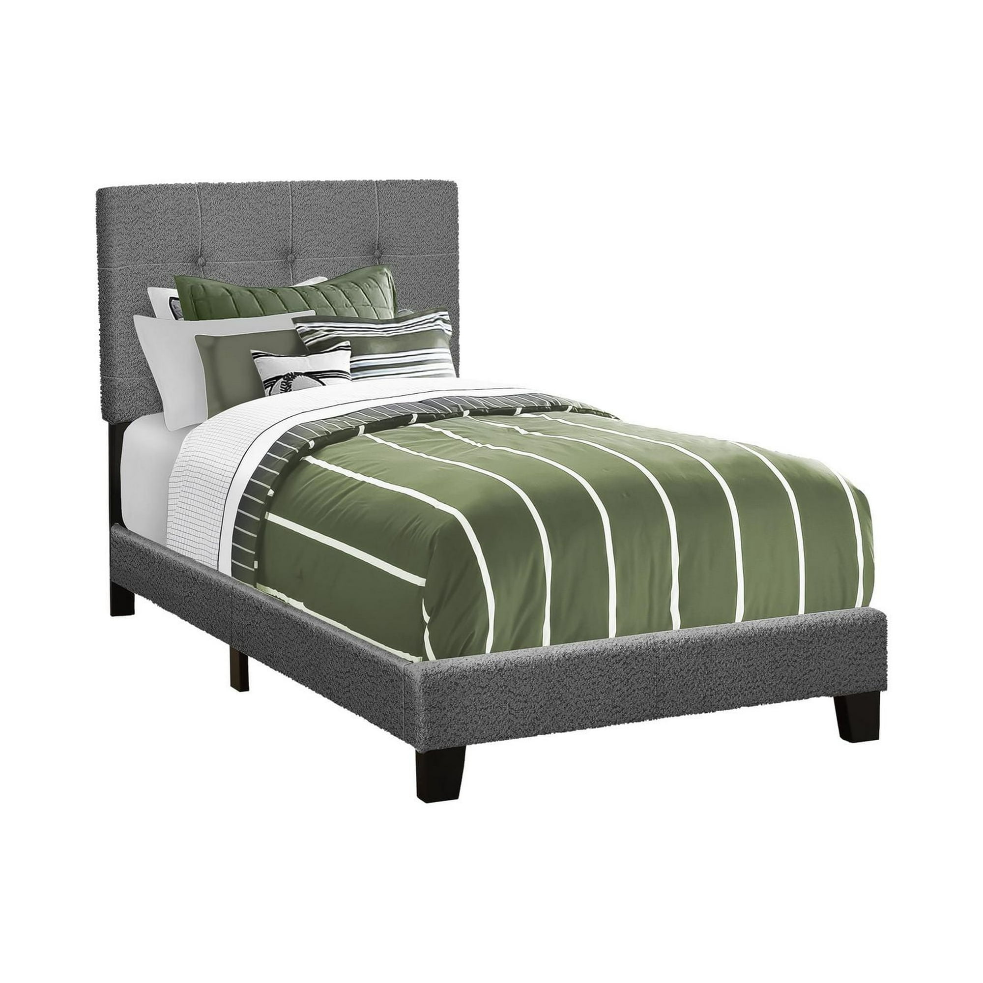 Click here for Monarch Specialties Bed  Twin Size  Upholstered  B... prices