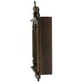 Bedford Clock Collection Leo 21 Inch Chestnut Brown Wood Chiming ...