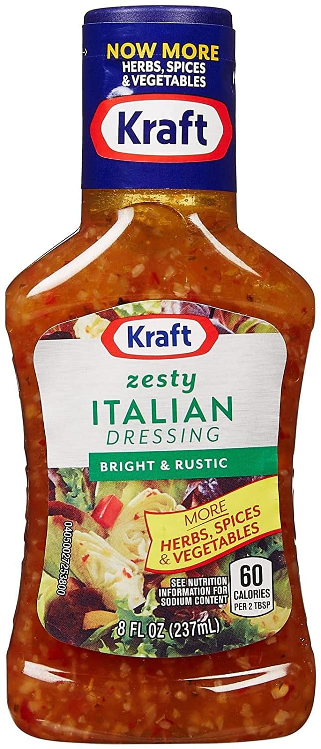 Kraft Zesty Italian Dressing 8 Ounces - Walmart.com