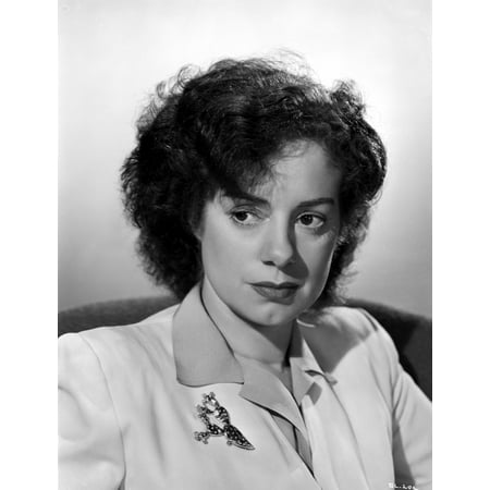 Elsa Lancaster on a Blazer with a Brooch and sitting Photo Print (8 x ...