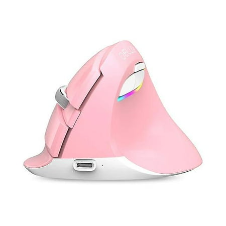 Wireless Mouse Silent Click Vertical Computer Mice(pink) | Walmart Canada