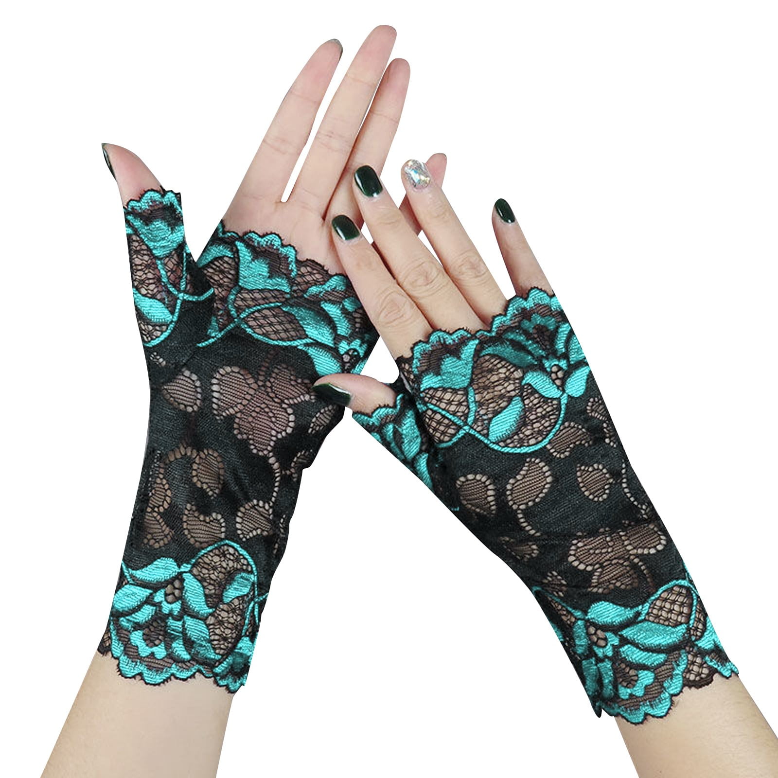 Click here for Yousnh Women Fashion Sexy Half Finger Lace Breatha... prices