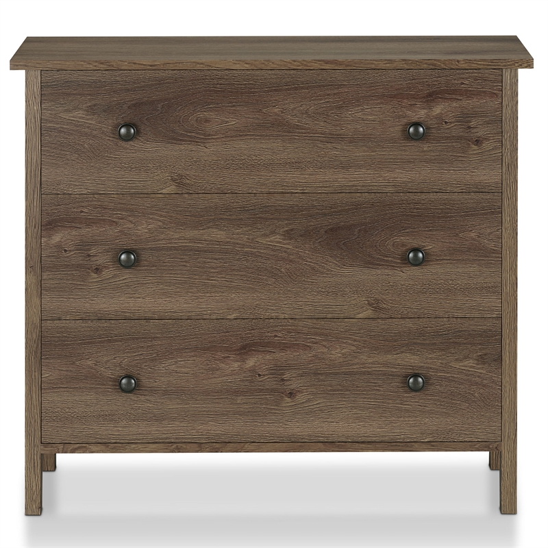 Furniture of America Reyes Rustic Wood 3-Drawer Chest in Distressed ...