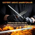 Knife Sharpener Rod, Kitchen Knives Sharpener Carbon Steel Professional ...