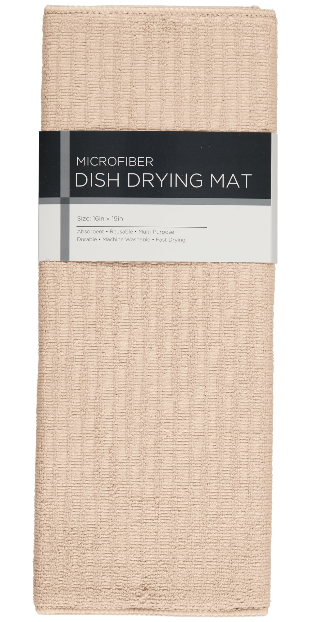 EZI Ultra Absorbent Reversible Microfiber Dish Drying Mat - Walmart.com