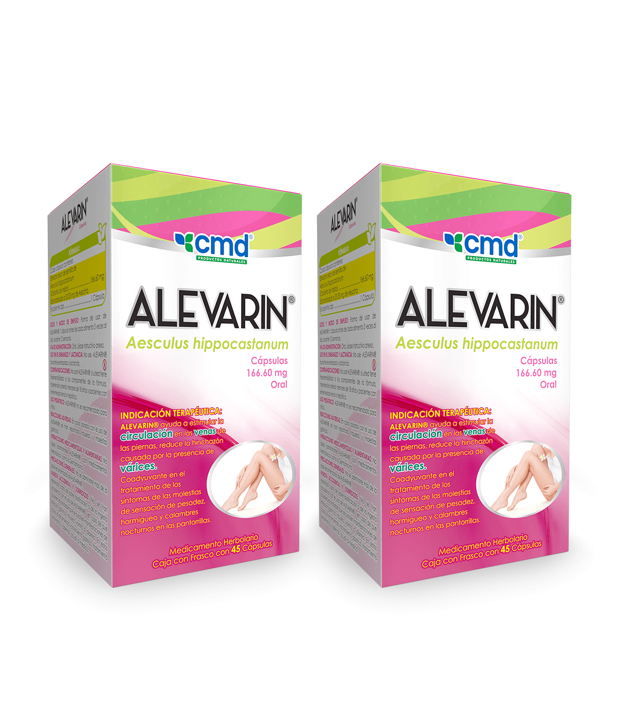 ALEVARIN Castaño de Indias | CMD | Duo pack 2 Cajas con frascos de 45 ...
