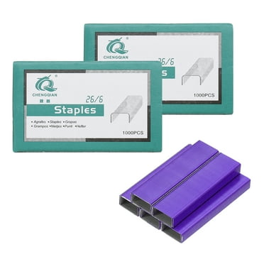 JAM Standard Colorful Staples, Purple, 5000/Box - Walmart.com