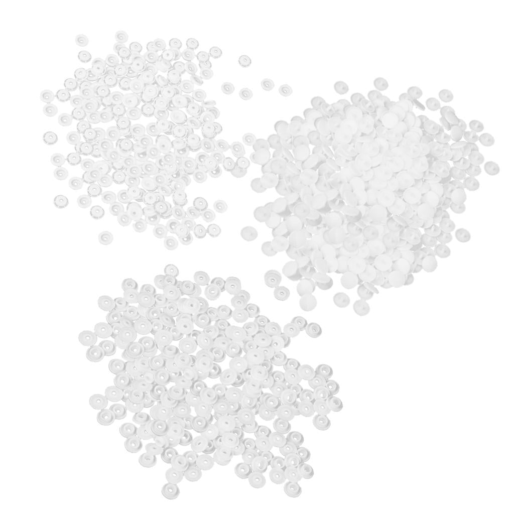 Click here for Yuksok Set Of 300 Snap Buttons  White T5 Plastic S... prices