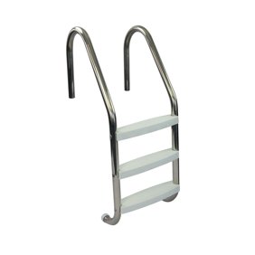 Intex Steel Frame Above Ground Swimming Pool Ladder for 48" Wall Height ...