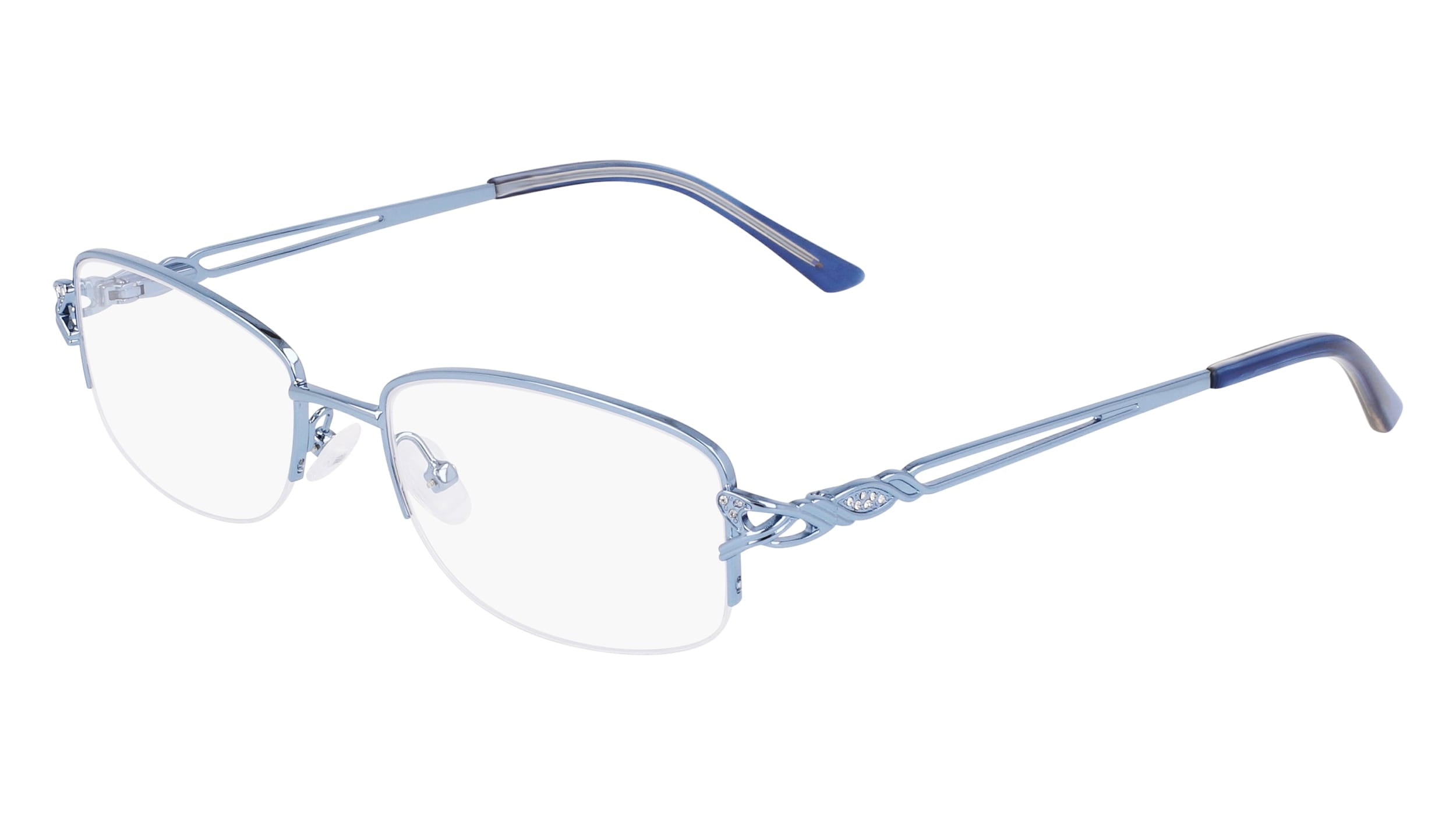 Eyeglasses MARCHON TRES JOLIE 198 456 Light Blue - Walmart.com
