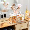 4PCS Clear Storage Jars Cotton Swabs Cans Translucent Plasticental ...