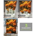 Chrysanthemum Flower Window Curtain for Living Room Home Decor Roman ...
