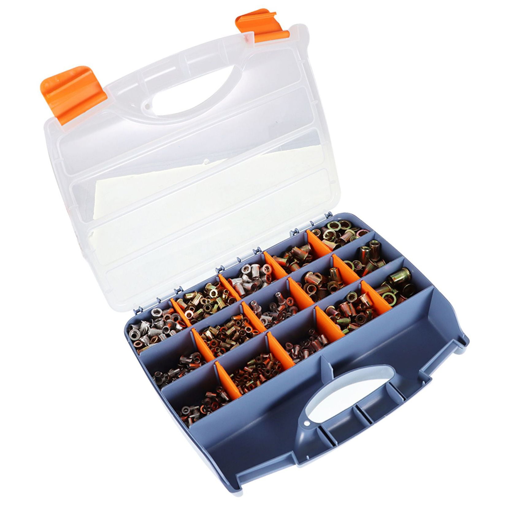 900 Pack Metric Rivet Nuts Kit, Zinc Stainless Steel Aluminum Threaded ...