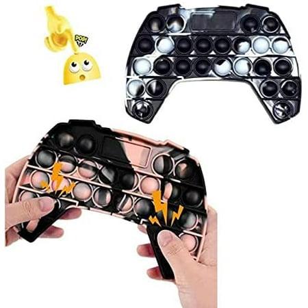 Push Pop it Sensory Fidget Toy Controller Shaped,Silicone Push Bubble ...