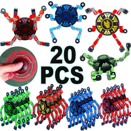 HUACA 20Pcs Fingertip Gyro Toy Funny Sensory Fidget Toys Twister ...