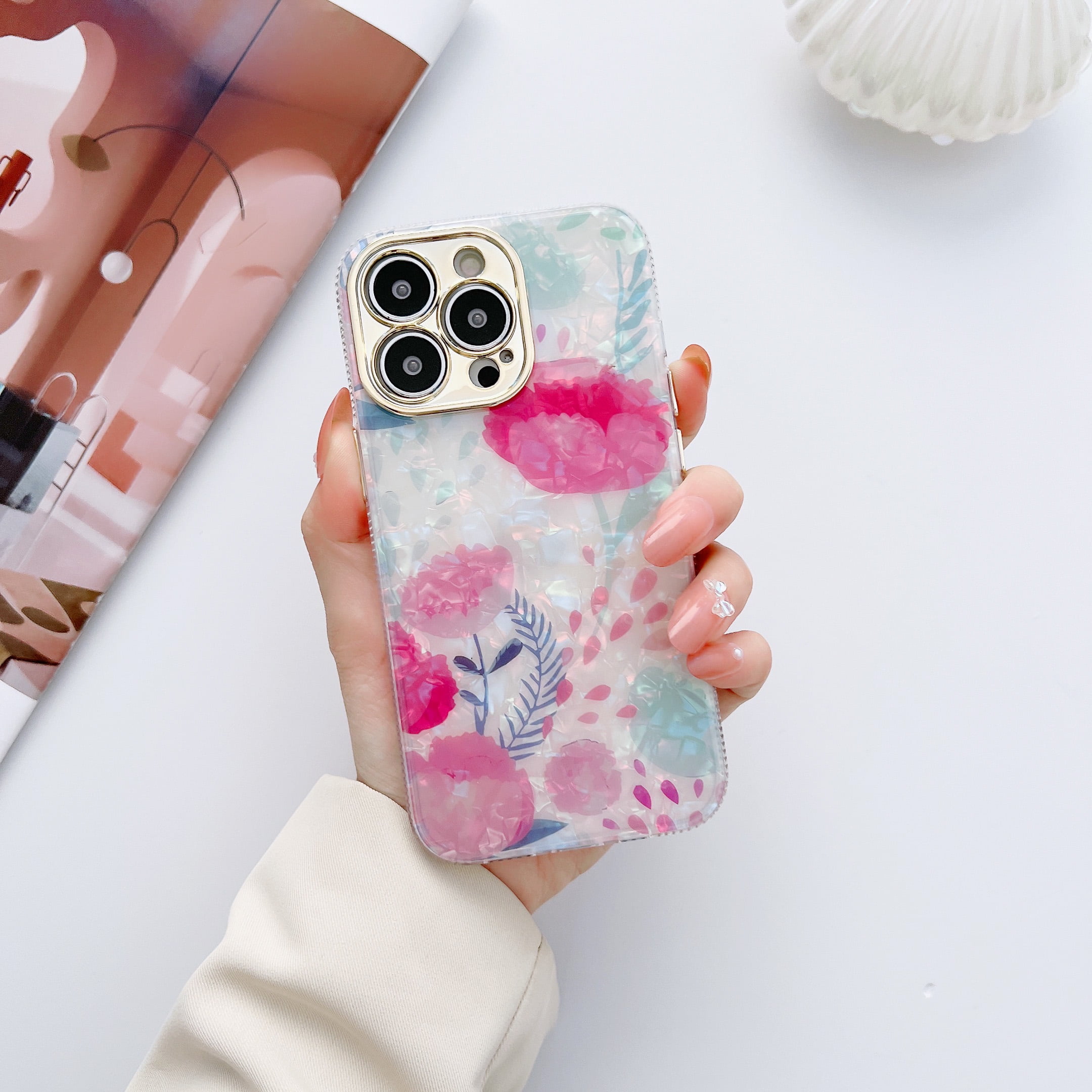 TECH CIRCLE Case for iPhone 13 Pro Max Cute Girly Women Luxury Stylish ...