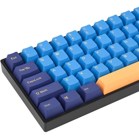 126-Keys Keycaps Doubleshot Nautilus Keycaps Cover Set OEM Profile with ...
