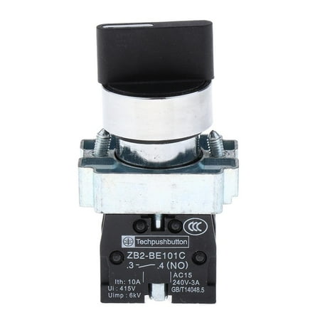 3 Position 2NO Maintained Selector Switch Gear Locking Reset Rotary ...