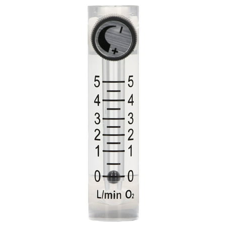 Air Meter, Clear Reading Panel Type Flowmeter Lightweight 0-5LPM ...