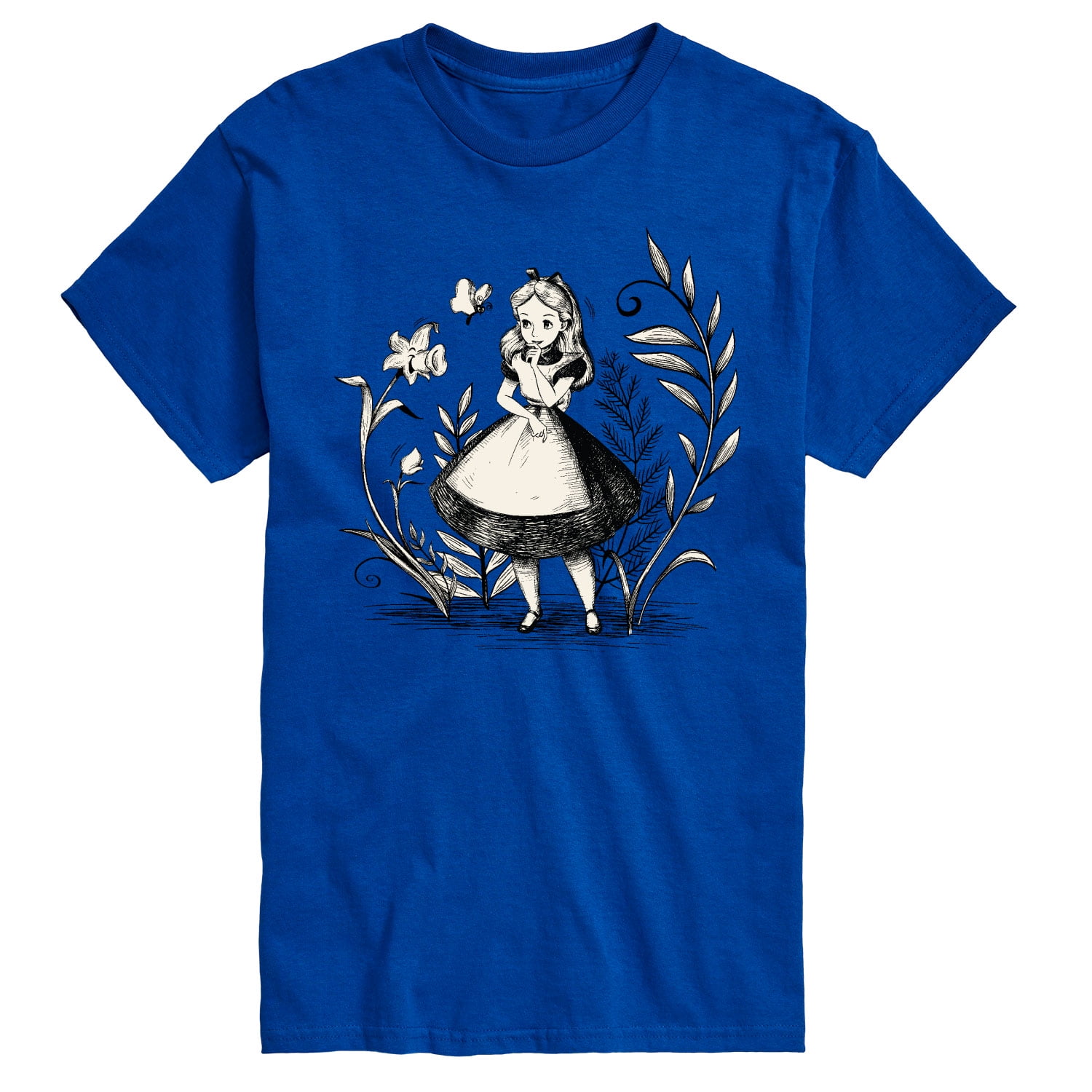 Alice In Wonderland - Alice Sketch - Men's Short Sleeve Graphic T-Shirt ...