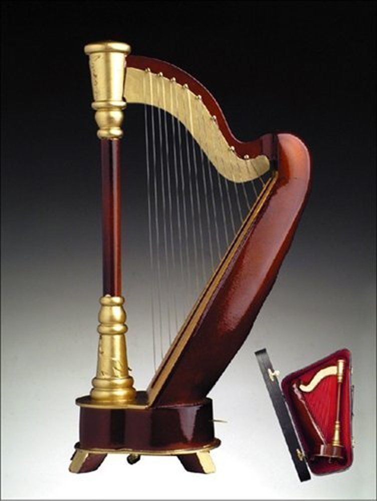 HARP Music Box, 9.5 inches, Plays "Music Of The Night", by Broadway ...