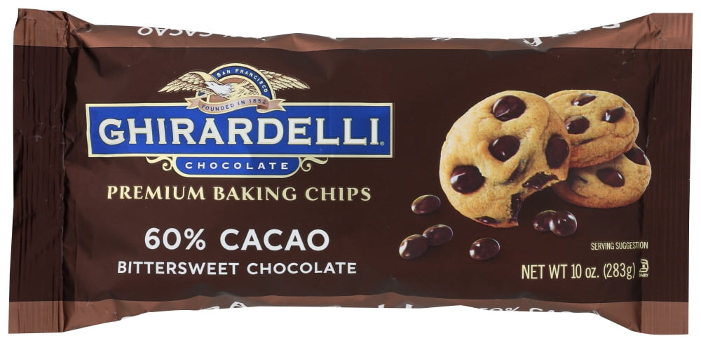 GHIRARDELLI Premium Baking 60% Cacao Bittersweet Chocolate Chips - 10oz ...