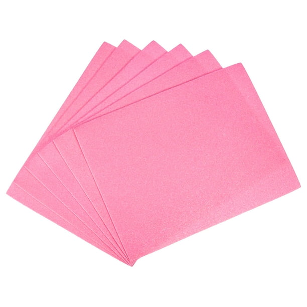 Uxcell Pink Glitter EVA Foam Sheets 11 x 8 Inch 2mm Thick for Crafts ...