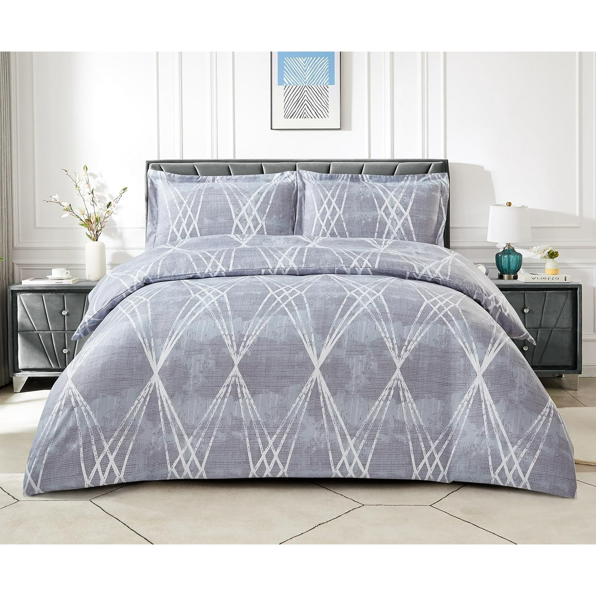 Click here for Rejoda- Printed Duvet Cover Set King Size - 3 Piec... prices