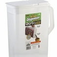 Buddeez 8 Quart Pet Food Dispenser with Scoop, Seal Lid, Plastic ...