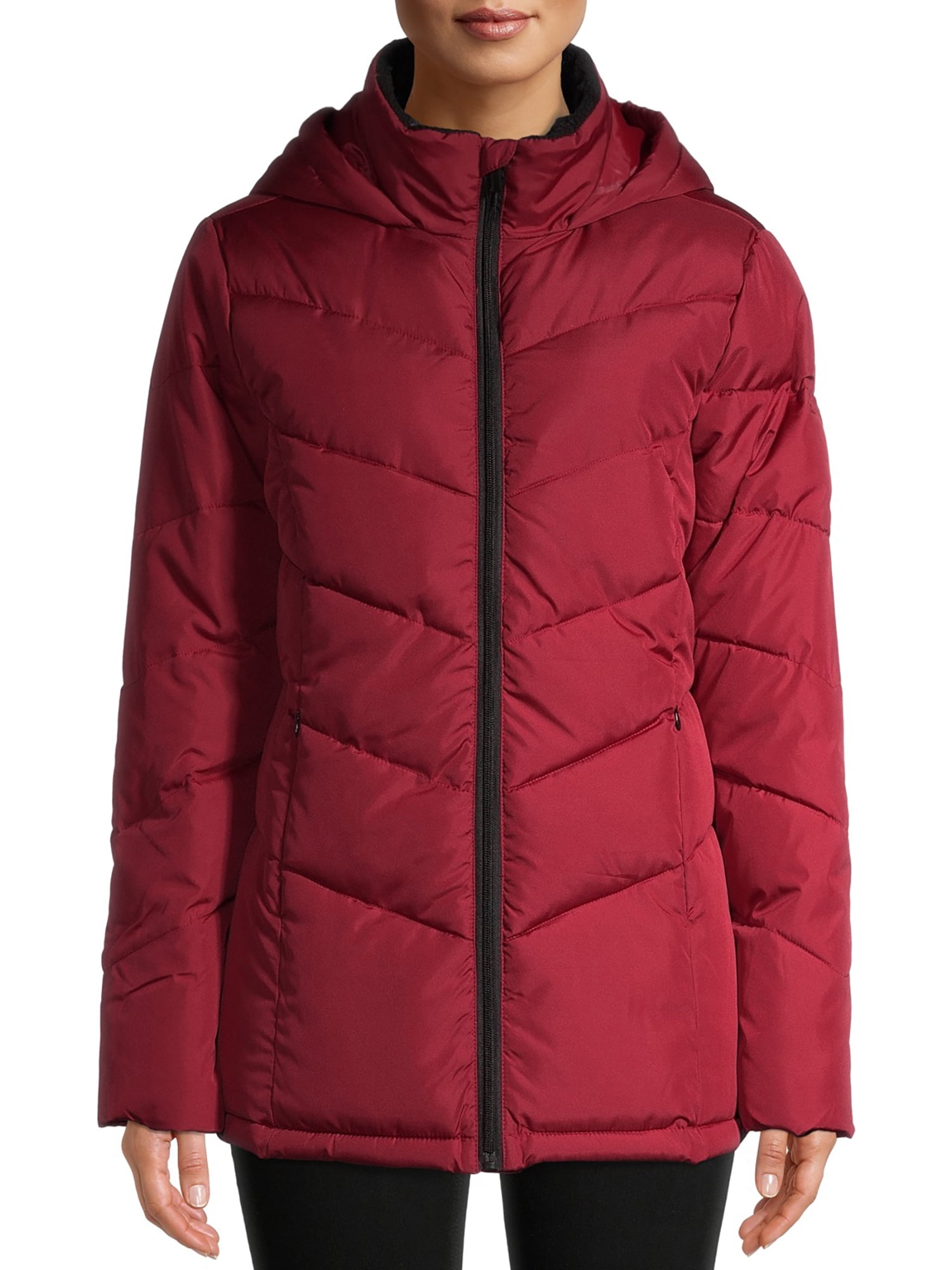 Big Chill Women's Chevron Quilted Puffer Short Jacket - Walmart.com