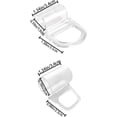 12 Pack Roller Shades Pull Down Clips Cordless Pleated Window Shades ...