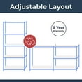 "G-Rack Large Shelf Systems: Heavy Duty Garage Shelving Unit, 60""H x ...