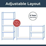 "G-Rack Large Shelf Systems: Heavy Duty Garage Shelving Unit, 60""H x ...