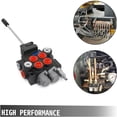JERFIT 2 Spool Hydraulic Control Valve, 11 GPM Double Acting Joystick ...